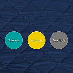 Sheet for Regalo My Cot Portable Toddler Bed, Joovy Travel Cot, Adovel Baby Bassinet Bedside Crib (Sheet Only, Bed not Included), Soft Child Travel Cot Padded Cover, Navy
