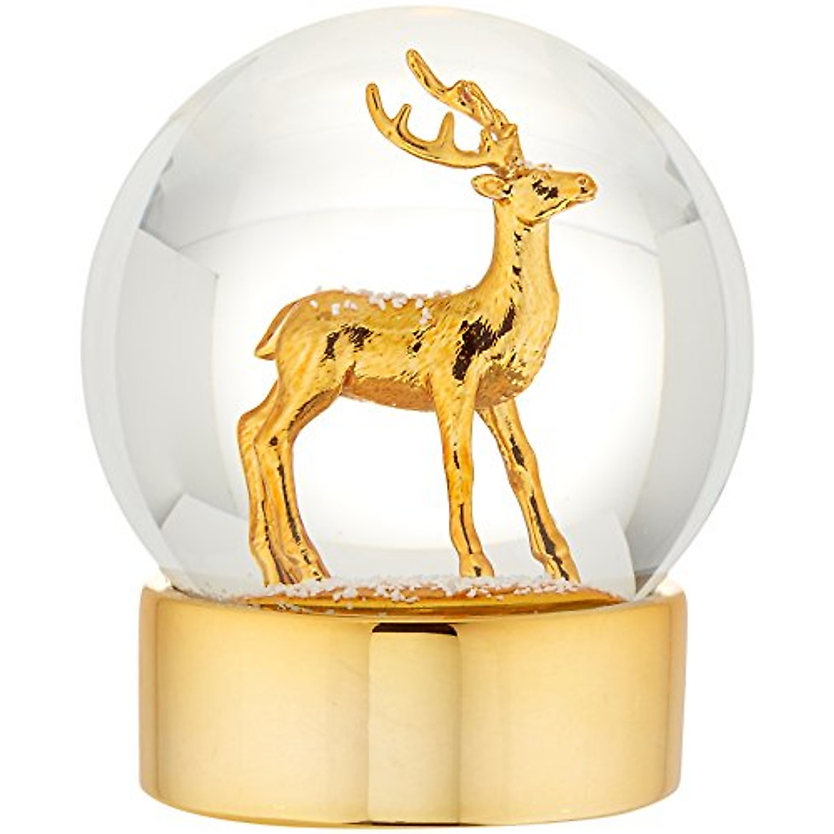Lenox Holidays Reindeer Golden Snowglobe, Gold