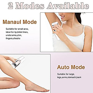 Keuiogo IPL Hair Removal 999,999 Flashes Painless Permanent Laser Hair Removal for Armpits Legs Arms Face Bikini line Hair Remover Home Travel Device