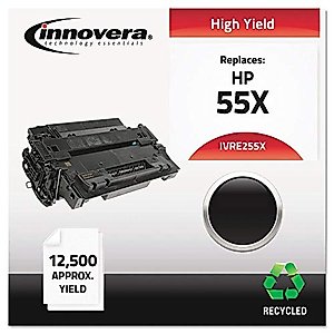Innovera IVRE255X Remanufactured Ce255x (55x) High-Yield Toner, Black