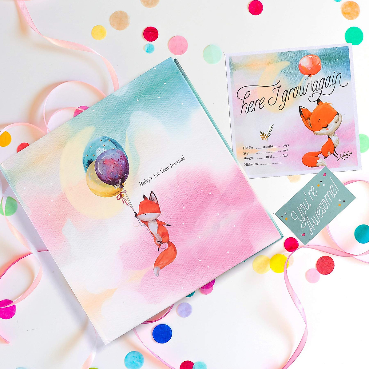 Pillow & Toast Limited Edition Baby's First Year Memory Book and Journal - Cherish Every Moment with Adorable Woodland Design - Eco-Friendly Keepsake for Your Precious Baby - Unique Baby Gift