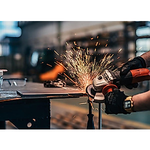 Totowood 7PCS Grinder Flange Angle Wrench Spanner Metal Lock Nut，1PCS Angle Grinder Wrench, 6PCS Flange Nuts,Compatible with Dewalt Bosch Black Decker Ryobi Makita(5/8"-11 threaded shaft)