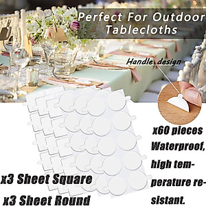 60Pcs Transparent Tablecloth Clips&Table Cloth Holder Clips, Table Cover Clips for Thick Picnic Table Clips, Photo Mounting, Birthday Party Decorating, Office And Classroom