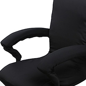 Loghot 2 Set Large Chair Armrests Pillow with Foam Cover Soft Armrest Cushion Pad for Home or Office Chair (Black)