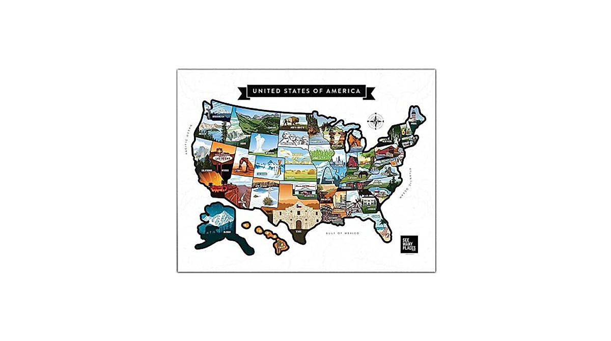 Scratch Off USA Travel Map - Uncover Adventures!