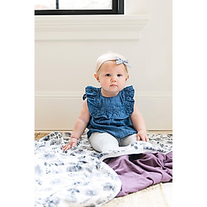 Copper Pearl Three-Layer Baby Blanket: Soft Baby Quilts for Boys and Girls | Breathable, Cozy, Toddler Blanket | Baby Quilt for Newborns | 46x46 Premium Polyester/Rayon | Rowan