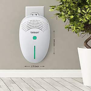 BRISON [1-Pack] Ultrasonic Pest Repeller Plug-in Control Electronic Insect Repellent Gets Rid Mosquito Bed Bugs Roach Spiders Fleas Mice Ants Fruit Fly
