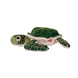 Wild Republic Sea Turtle Plush, Stuffed Animal, Plush Toy, Gifts for Kids, Cuddlekins, Green 8 Inches,Multi