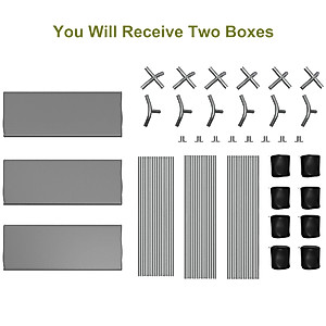 Carport Heavy Duty 10x20ft, Portable Carport Upgraded 4 Doors+4 Window Carport Reinforced Steel Poles, UV Resistant All-Season Waterproof Tarp, for Car, Truck, Boat