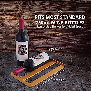 Ivation 12 Bottle Thermoelectric Wine Cooler/Chiller - Stainless Steel - Counter Top Red & White Wine Cellar w/Digital Temperature, Freestanding Refrigerator Smoked Glass Door Quiet Operation Fridge