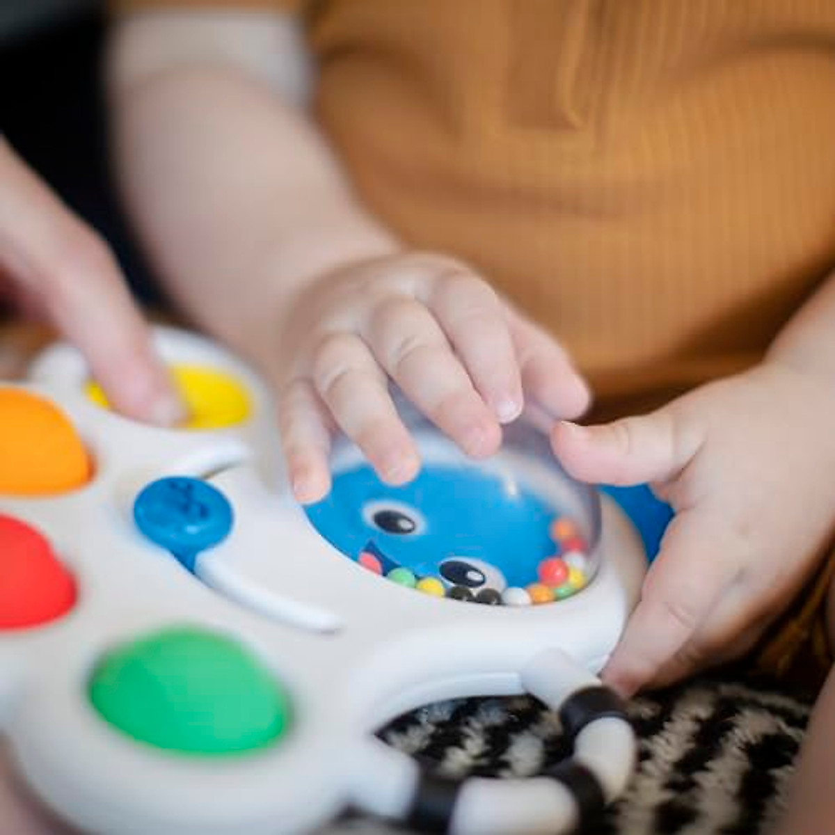 Baby Einstein Octopus 3-in-1 Bubble Pop Dimple Fidget Toy and BPA Free Teether, Age 6 Months+