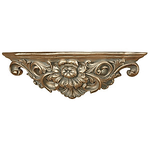 Touch of Class Calissa Wall Shelf Satin Gold