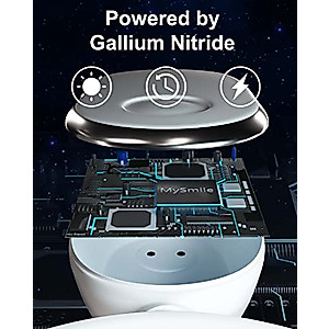 MySmile Teeth Whitening Kit with led Light, 28X Teeth Whitening Strips for Teeth Sensitive, 10 Min Fast Whitening Teeth, Helps to Remove Stains from Coffee, Smoking, Wines(1Pcs Light + 14Sets Strips)