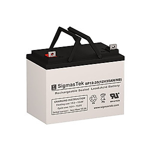 Ingersol Equipment 110 Replacement Battery - 12 Volt 35AH U1 AGM Battery with Nut & Bolt Terminal by SigmasTek