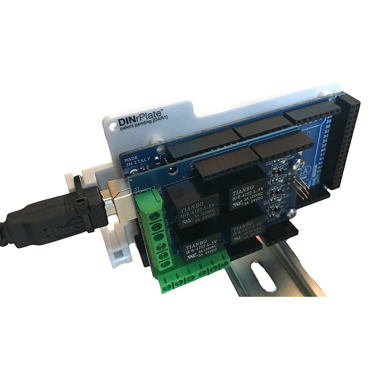 DIN Rail Mount for Arduino UNO/Mega (3-Pack)