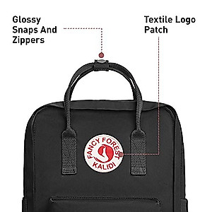 KALIDI Casual Backpack for Women, 15 Inches Laptop Classic Backpack Camping Rucksack Travel Outdoor Daypack College Bag, Black