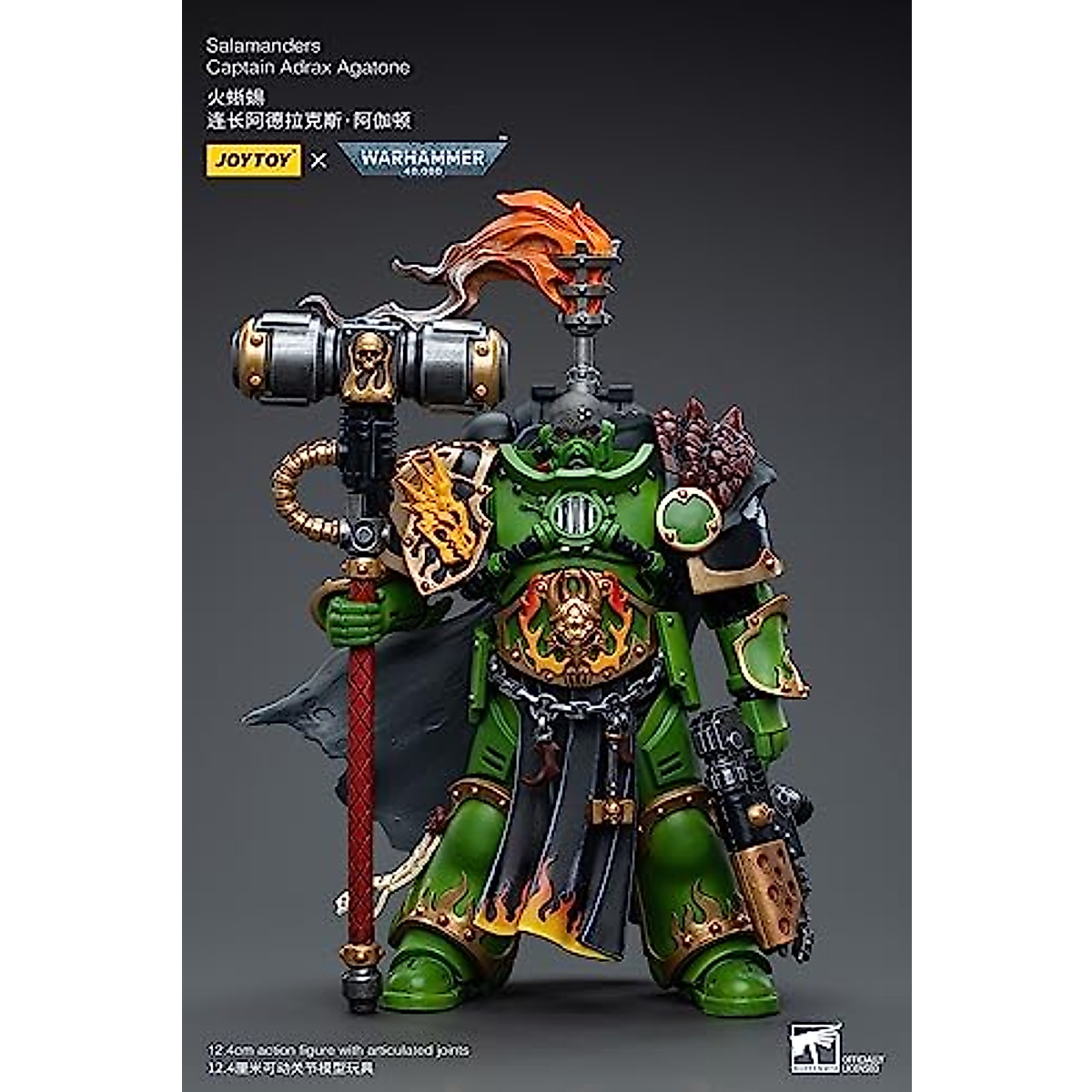 JoyToy Warhammer 40K: Salamanders Captain Adrax Agatone 1:18 Scale Action Figure