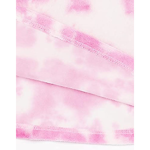 Barbie Girls Towel Poncho | Kids Pink Tie Dye Wearable Bath Towel | Doll Graphic Changing Robe | Cosy Swimwear Beach Cover Up