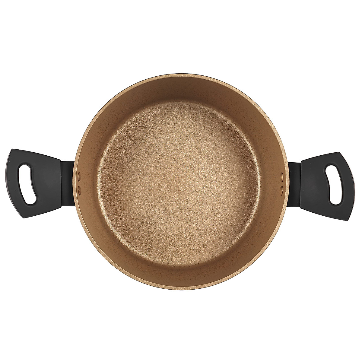 Russell Hobbs RH01670BEU Opulence 24 cm Stockpot - Non-Stick Casserole Pot with Tempered Glass Lid, Induction Hob Suitable, Forged Aluminium Cookware, Dishwasher Safe, Metal Utensil Safe, Gold