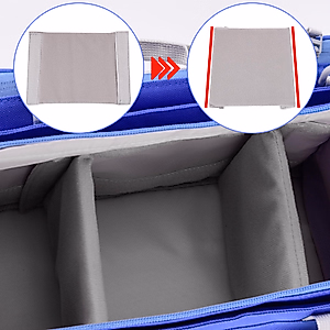 DDgro Tonies Figures Storage Bag for Toniebox Starter Set, Home and Outdoor Travel Carrying Case Organizer for Figurine Characters, Audio Player Box, Charger & Headphone, Bag Only (Small, Purple)