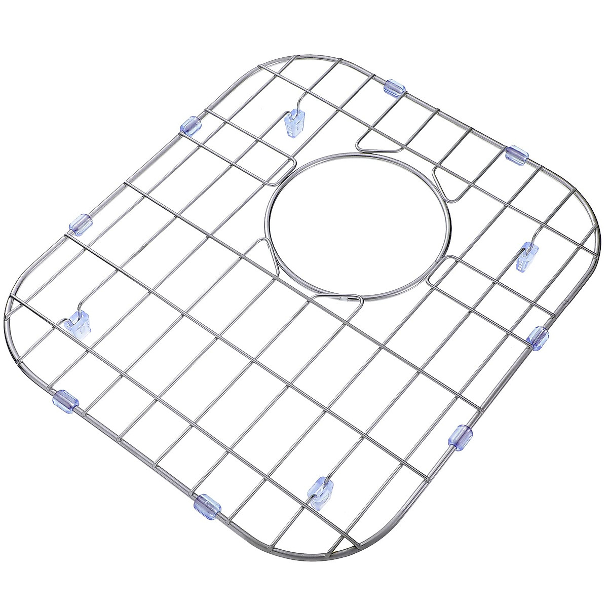 30 Pieces Kitchen Sink Rack Rubber Feet for Kitchen Sink Grid 30 Pieces Rubber Wire Bumpers Sink Protectors for Kitchen Sink Sink Replacement Parts (Gray) (Clear)