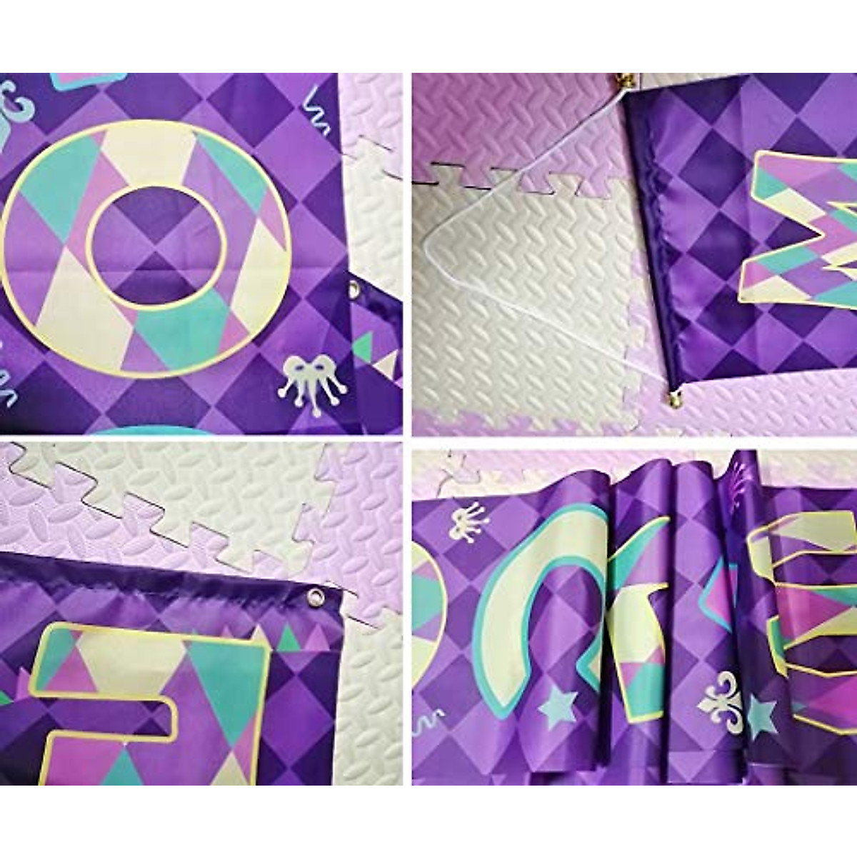 Mardi Gras Party Decorations Porch Sign Hanging Backdrop Banner - Carnival Birthday Party Supplies Photo Booth Prop Masquerade Wall Decoration Indoor/Outdoor