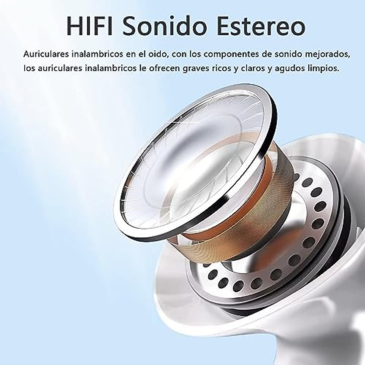 Wireless Earbuds, Bluetooth 5.3 Earphones with Active Noise Cancelling Air Buds Pods 3D Stereo in-Ear Built-in Mic IPX7 Waterproof Sport Headsets Bluetooth Headphones for iPhone/Android/airpod Case