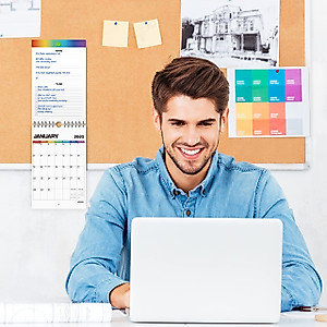 Dunwell Mini Wall Calendar 2023 - (5.5x8.5, Colorful), Use to Dec 2023, Small Notepad Calendar, Little Calendar for Locker, Bulletin Board, Wall, or Desk