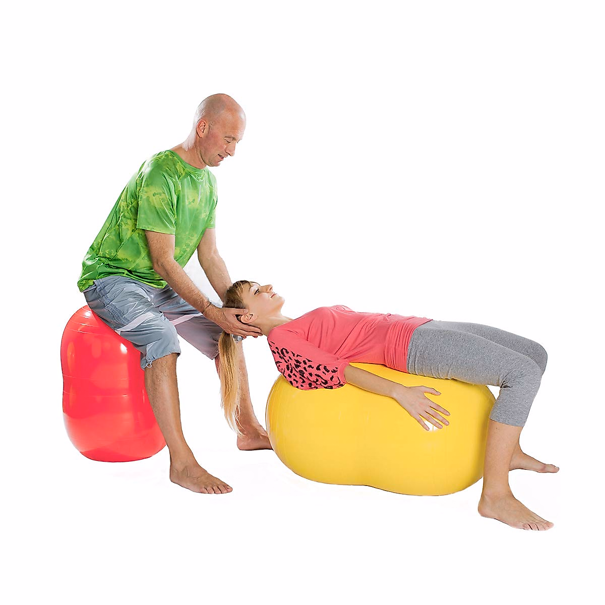 Gymnic Physio Roll Exercise Ball - Red, 34" x 52"
