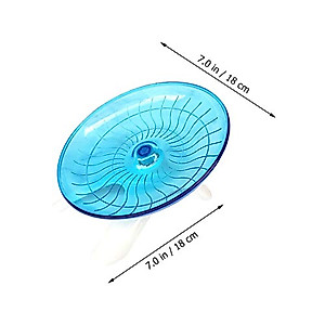 TEHAUX Hamster Flying Saucer Silent Running Exercise Wheel for Gerbil Rat Mouse Hedgehog Small Animals ï¼ˆ Random Color