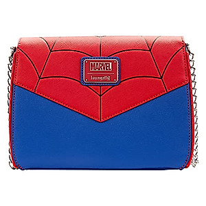 Loungefly Marvel Spider Man Color-Block Crossbody Bag Spider Man One Size