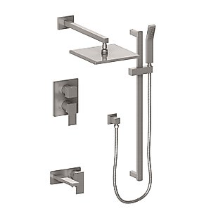 ZLINE Bliss Shower System with 16" Oversized Shower Head in Brushed Nickel (BLS-SHS16-BN)
