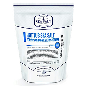 Hot Tub Spa Salt - Pool Salt for Salt Systems and Chlorine Generators Including Ace Freshwater, Hotspring, Jacuzzi, Caldera, Chloromatic - 5 Lbs/500 Gallons - Sea Salt Superstore