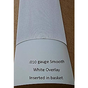 Beam Lighting Smooth White Acrylic Overlay Film | 9-15/16" Wide x 22-7/8" Long | Replacement for Lithonia Part U360001