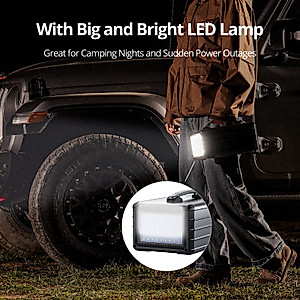 Zendure 607Wh Portable Solar Generator 600W AC output, Small,Lightweight, Quiet with LED SOS Light, Power Station for Emergency, Disaster Prevention, Home, Camping, Outdoors