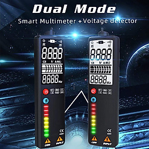 Digital Multimeter Dual Mode LCD Non Contact Voltage Detector 2000 Digits AC/DC 400V Auto Range Voltage Resistance Frequency Tester Electrical Tester Meter