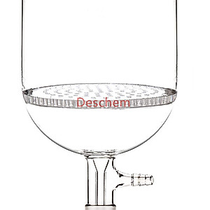 Deschem 600ml,24/40,Glass Buchner Funnel with 90mm Pore Plate,Lab Glassware