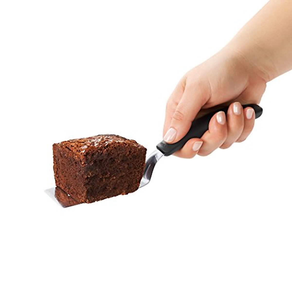 OXO Good Grips Stainless Steel Cut and Serve Turner, Black