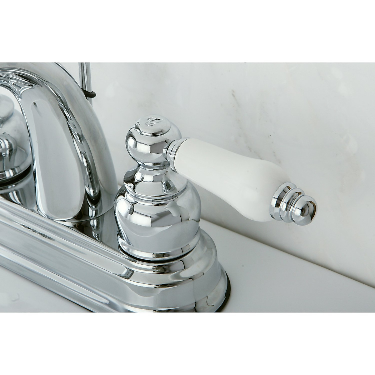 Kingston Brass KB5611PL Restoration 4-Inch Centerset Lavatory Faucet, Polished Chrome