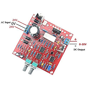 HiLetgo 0-30V 2mA-3A Adjustable DC Regulated Power Supply DIY Kit Short with Protection