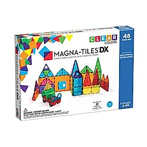Magna-Tiles Deluxe Set, The Original Magnetic Building Tiles For Creative Open-Ended Play, Educational Toys For Children Ages 3 Years + (48 Pieces)