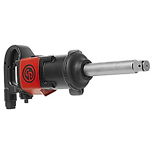 Chicago Pneumatic CP7783-6 Air Impact Wrench (1 Inch), 6 Inch Ext. Anvil, Air Gun Industrial Repair & Assembly Tool, D-Handle, Pinless Rocking Dog, Max Torque Output 1770 ft. lbf/2400 Nm, 2400 RPM