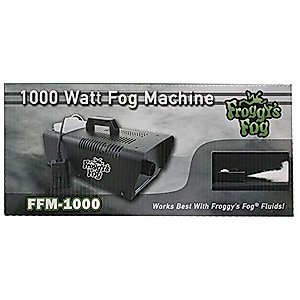 Froggys Fog - 1000 Watt Halloween Fog Machine with Wired Remote Control - All Metal, Impressive Output, Timer and Wireless Control Options