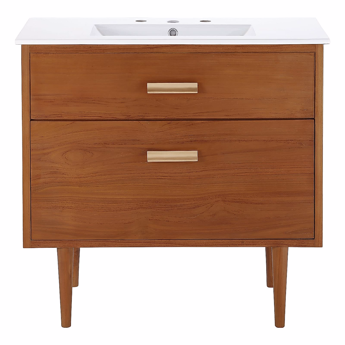 Modway Cassia 36" Bathroom Vanity, 36 Inch, Natural White