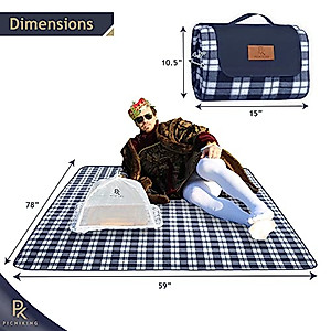 PK Waterproof Picnic Blanket | Extra Large Beach Blanket Waterproof Sandproof | Beach Mat Sand Free Waterproof Blanket For Outdoor Blanket Waterproof | Picnic Mat | Waterproof Beach Blanket Oversized