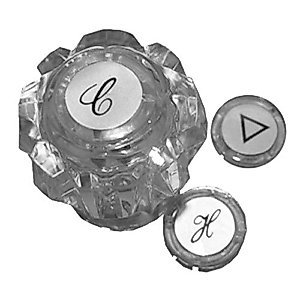 LASCO HC-90 Plastic Tempo Handle with Hot and Cold Buttons Fits Sterling Brand