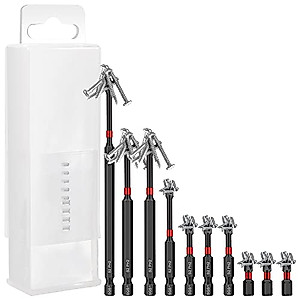 Gifts for Dad Men, Magnetic Wristband Unique Tool Gift for Men Stocking Stuffers, 1inch Phillips Bits #2 Impact With Tool Belt for Holding Screws Nails