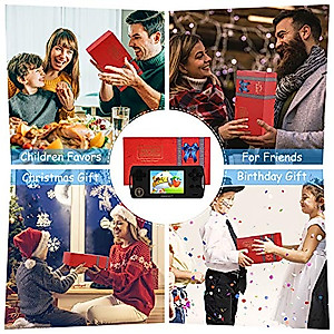 Handheld Game Console, Retro Games with 32G TF Card Built-in 480 Old School Games 3.5-Inch Screen Support for Connecting TV & Two Players 1800mAh Rechargeable Battery Present for Kids（Black）