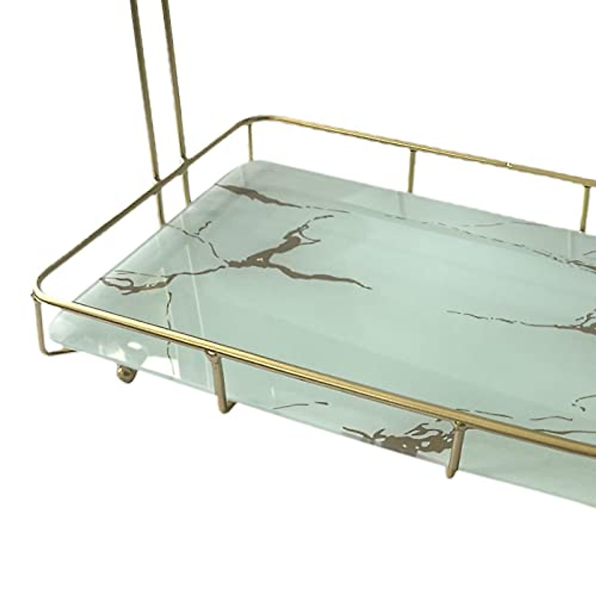 ＫＬＫＣＭＳ 2-Tier Standing Rack Cosmetic Organizer Holder Makeup Holder for Bathroom -