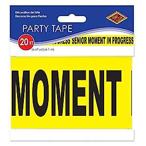 Senior Moment In Progress Party Tape 3" x 20' 1/Pkg
